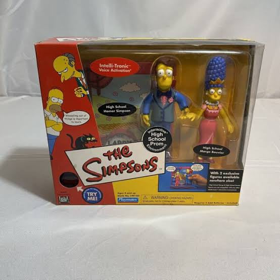 Marge & Homer. High School Prom: The Simpsons Interactive Play set ...