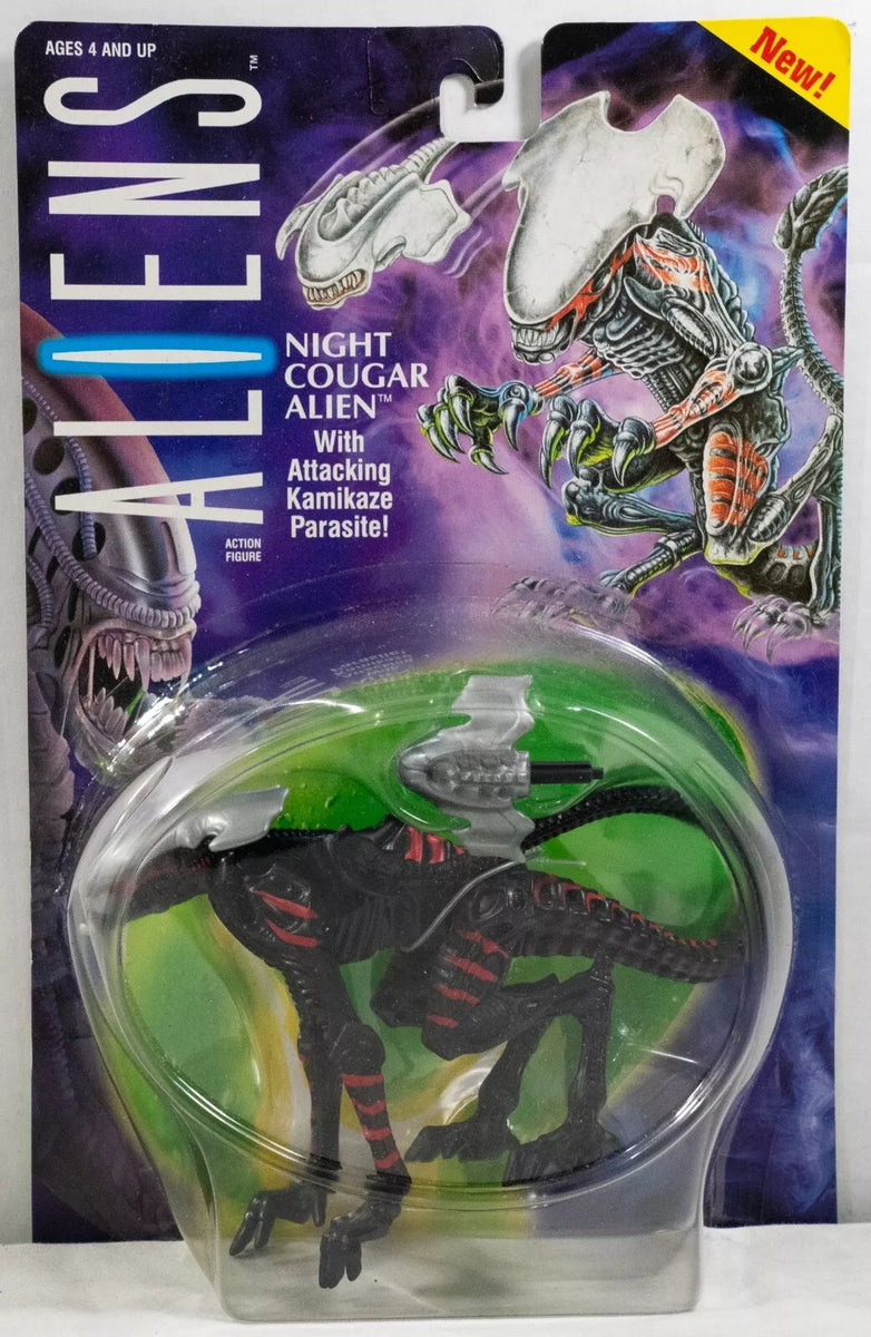 Aliens Night Cougar Alien Figure With Attacking Kamikaze Parasite 1994 ...