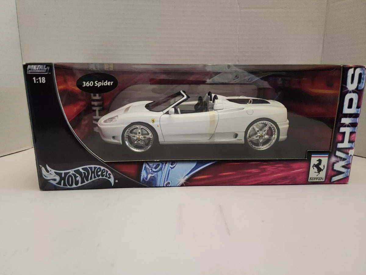 Hot Wheels WHIPS 360 Ferrari Spider Blanco 1/18 – Le Marchand de la ...
